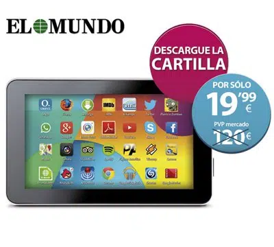 Un tablet por 20 euros, la nueva promoción de El Mundo - Movilonia.com