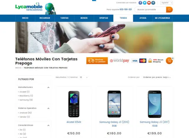 Lycamobile abre su tienda online de móviles en España - Movilonia.com