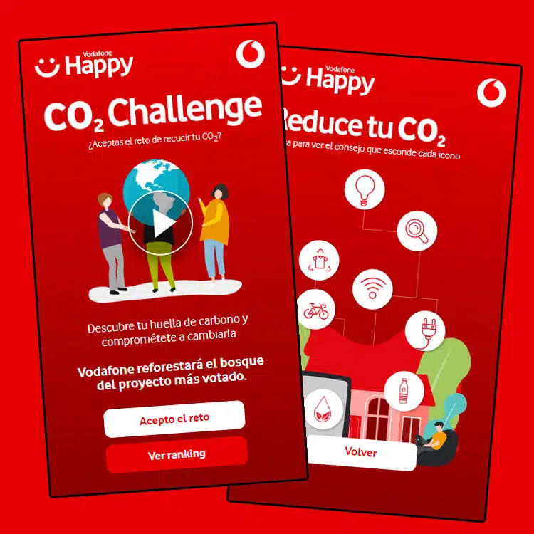 El CO2 Challenge de Vodafone conciencia sobre la huella de carbono y ...