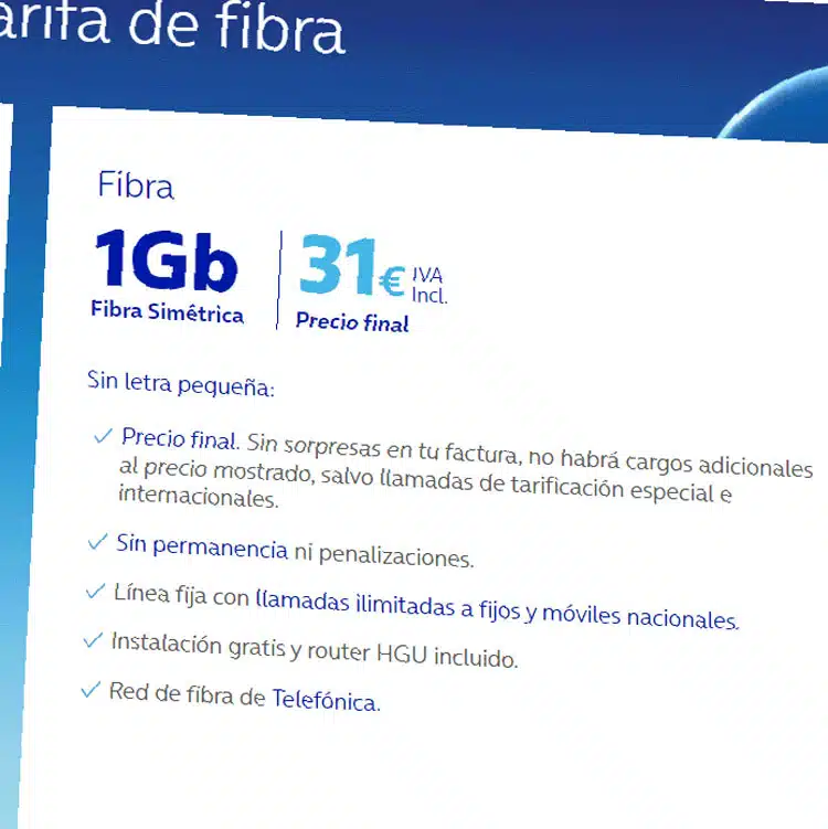 O2 añade una tarifa de sólo fibra de 1Gbps y mejora su convergente ...