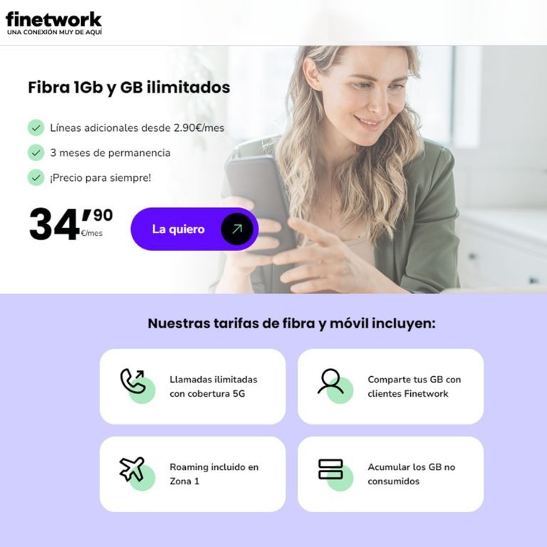 Finetwork agiganta sus tarifas de fibra óptica - Movilonia.com